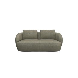 FLEXLUX 2, 5-Sitzer »Torino, rund, Couch, Loveseat, « Modernes, organisches Sofa-Design, Kaltschaum, Wellenunterfederung Fall Green