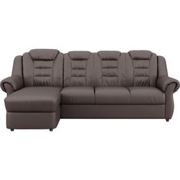 Home Affaire Ecksofa &raquo;Boston L-Form&laquo; mit hoher R&uuml;ckenlehne, wahlweise mit Bettfunktion braun 64% Polyurethan, 25% Polyester, 11% Baumwolle