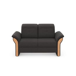 Home Affaire 2-Sitzer &raquo;Dangast&laquo; Kopfteilverstellung, Holz-Chatosen, wahlweise auch im Easy Clean Bezug grau Luxus-Microfaser EUPHORIA 100% Polyester;