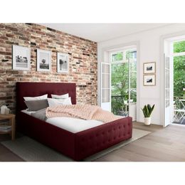 Home Affaire Polsterbett &raquo;Vaine&laquo; in 5 Breiten, auch in L&auml;nge 220 cm, incl. Roll-Lattenrost bordeaux Liegefl&auml;che L&auml;nge Breite: 200 cm x 180 cm