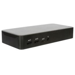Targus Laptop-Dockingstation »USB4 Triple Video Docking Station mit 100W« Schwarz Mehrere High-Speed USB-Anschlüsse