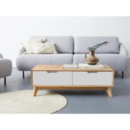 Andas Couchtisch »Pandrup« mit 2 Schubkasten, in verschiedenen Farben erhältlich, Höhe 37 cm Eiche/weiß + Eiche Andas Nordic Interior – modern...