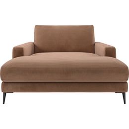 Inosign Chaiselongue »Downtown Loungemöbel zum Relaxen, B/T/H: 132/170/84 cm« auch in Bouclé, Cord und Easy care - leicht mir Wasser zu reinigen rost