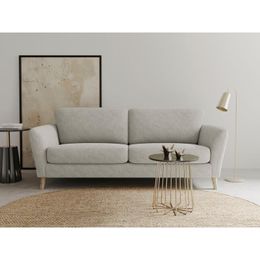 Home Affaire 3-Sitzer »MARSEILLE 3er Sofa 206 cm, Cord, Flachgewebe, Struktur, Webstoff« Massivholzbeine Eiche, Landhausstil, Wellenunterfederung...