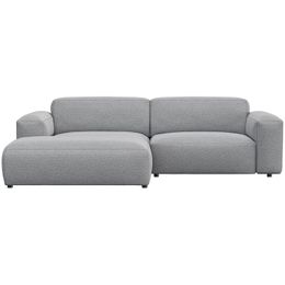 FLEXLUX Ecksofa »Lucera Chaislongue rechts oder links, L-Form, bequem« modern & anschmiegsam, Kaltschaum, Stahl-Wellenunterfederung Sophisto Grey