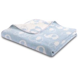 Biederlack Babydecke »Babydecke Lovely Elephants« Babydecke Lovely Elephants mit kleinen Elefanten blau Obermaterial: 92% Baumwolle, 8% Polyester...
