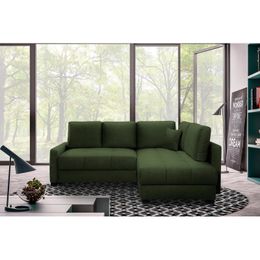 exxpo - SOFA FASHION Ecksofa »Chester, Boxspring Federkern-Polsterung für bequemeren Sitzkomfort« L-Form, schmale Armlehnen, Bettfunktion u....