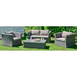 Garden Pleasure Gartenlounge-Set »AVILA« dunkelgrau +