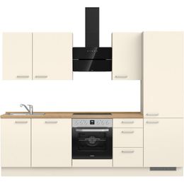 Nobilia K&uuml;chenzeile &raquo;"Touch II"&laquo; vormontiert, Ausrichtung w&auml;hlbar, Breite 270 cm, wahlw. mit E-Ger&auml;ten wei&szlig;