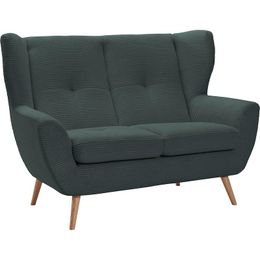 exxpo - SOFA FASHION 2-Sitzer &raquo;ALVESTA, Loungesofa, K&uuml;chensofa, hoher Sitzkomfort, Ohrenbackensofa&laquo; gem&uuml;tliche R&uuml;ckenlehne, mit Knopfheftung und...