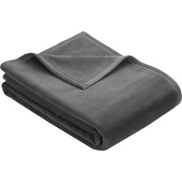 Ibena Wohndecke »Berlin« Hochwertige Konfektion mit Markenpatch, Kuscheldecke anthrazit Obermaterial: 58% Baumwolle, 35% Polyacryl, 7% Polyester...