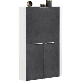 Inosign Sekret&auml;r &raquo;Dalia, Sekret&auml;r, &laquo; Eckschreibtisch mit Stauraum, Breite 90 cm, Made in Italy Schiefer Ma&szlig;e: B90 x T56 x H140 cm - Eck-Sekret&auml;r...