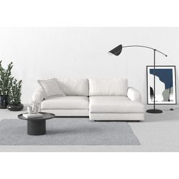Trendmanufaktur Ecksofa »Bourbon, Designsofa mit tollem Sitzkomfort, L-Form, « extra tiefe Sitzfläche, wahlweise mit Sitztiefenverstellung silver