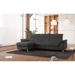 Sit & More SIT&MORE Ecksofa »Astoria L-Form« wahlweise mit motorischer Relaxfunktion anthrazit