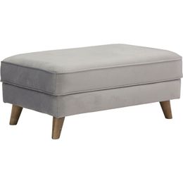 Home Affaire Hocker &raquo;Copenhagen&laquo; passend zur "Copenhagen"-Serie, B/T/H: 102/60/44cm grau Struktur weich (100% Polyester);Samtoptik (100% Polyester)