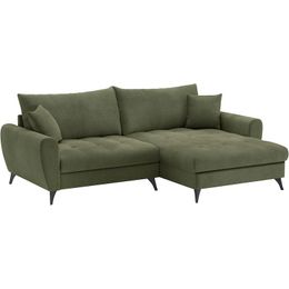 MR. COUCH Ecksofa »Blackburn II L-Form« Wahlweise mit Kaltschaumpolsterung bis 140 kg belastbar Memphis 12 green