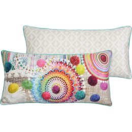 HIP Dekokissen &raquo;Inessa&laquo; Mit F&uuml;llung, 1 St&uuml;ck, Biese, 30x60, Wendeoptik, Weich, Mandala, Sand multi/sand + bedruckt Obermaterial: 100% Polyester...