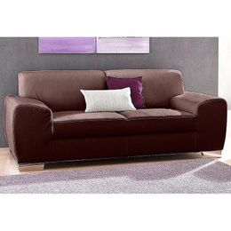DOMO collection 2-Sitzer »Ricardo kubisch, modern und elegant, bequemes Sofa« braun