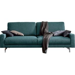 Creation BY ROLF BENZ 3-Sitzer &raquo;CR.450, Designsofa, Loungesofa&laquo; Armlehne niedrig, Fu&szlig; chromfarben gl&auml;nzend, Breite 204 cm blau Jacquard-Flachgewebe 