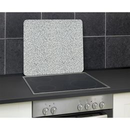 Wenko Herd-Abdeckplatte &raquo;Multi Modell Granit&laquo; Spritzschutz, Herdblende, Schneidbrett, f&uuml;r Glaskeramik-Kochfelder Platte: Mehrfarbig, F&uuml;&szlig;e: Transparent