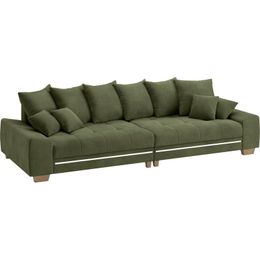 MR. COUCH Big-Sofa »Nikita II« mit RGB-LED Beleuchtung, Kaltschaumpolsterung bis 140 kg belastbar Memphis 12 green