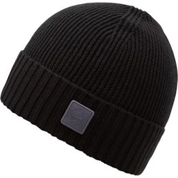 Chillouts Strickmütze »Enes Hat« mit dezentem Logo-Patch black
