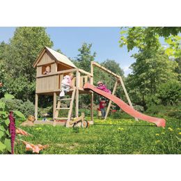 Konifera Spielturm »Finni« BxTxH: 347x264x291 cm natur/rot