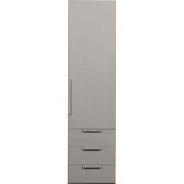 Woood Garderobenschrank &raquo;Rens&laquo; aus Nussbaum-Dekor, viel Stauraum, H&ouml;he 210 cm grau Holzwerkstoff