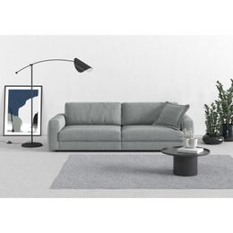 Trendmanufaktur Big-Sofa »Bourbon, Designsofa, « mit extra hohem Sitzkomfort, in trendigem Cord Bezug erhältlich grey pinstripe 0