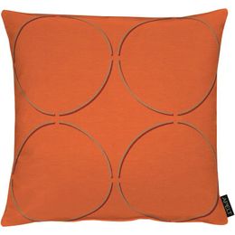 Apelt Dekokissen »Mezzo« Kissenhülle mit Füllung, 1 Stück orange + Kreise Bezug: 100% Polyester. Füllung: 80% Polyester, 20% Viskose B/L: 48 cm x...