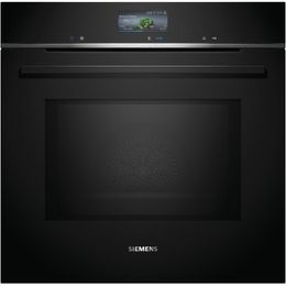 Siemens Backofen mit Mikrowelle iQ700 »HM776GKB1« mit 1-fach-Teleskopauszug Schwarz