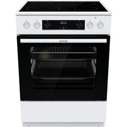 Gorenje Elektro-Standherd &raquo;GECS6C70WPA&laquo; mit 2-fach-Teleskopauszug Aqua Clean Knusprig genie&szlig;en &ndash; ganz ohne Extra-Kalorien - dank AirFry-Funktion wei&szlig; 