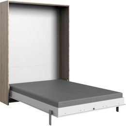wimex Schrankbett &raquo;Juist Schrankklappbett G&auml;stebett&laquo; vertikal klappbar, 3 Liegefl&auml;chen, mit Lattenrost, Made in Germany San Remo Eiche Nachbildung