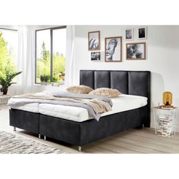 Westfalia Schlafkomfort Boxspringbett schwarz