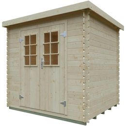 Kiehn-Holz Gartenhaus &raquo;Hummelsee 2&laquo; beige Holzwerkstoff