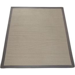 Paco Home Teppich »Sisala 270« rechteckig 4 mm Höhe Flachgewebe, gewebt, Sisal Optik, Bordüre, In- und Outdoor geeignet creme Obermaterial: 100%...