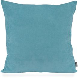 HOCK H.O.C.K. Dekokissen &raquo;Versatil&laquo; Sofakissen inkl. F&uuml;llung, 50x30cm, einfarbig, pink, Samt, Dekokissen t&uuml;rkis + unifarben Obermaterial: 80% Polyester,...