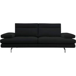 Calia italia 3,5-Sitzer &raquo;Toby Wing, italienisches Designsofa, super bequem, Megasofa&laquo; inkl. Sitztiefenverstellung und Armteilfunktion, F&uuml;&szlig;e in Schwarz