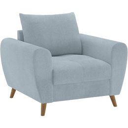 MR. COUCH Sessel &raquo;Blackburn II&laquo; Passend zu der Garnitur, mit Kaltschaumpolsterung bis 140 kg belastbar Novaclean Avanti 14 blue grey