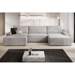Trendmanufaktur Wohnlandschaft »Challenge, Schlafsofa mit Bettkasten, Couch in U-Form, Breite 333 cm« XXL Sofa mit Bettkasten & Schlaffunktion,...