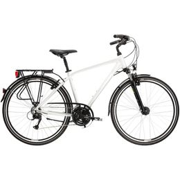 KROSS Trekkingrad »Trekkingrad Trans 4.0 weiß 21 Gänge« 21 Gang Shimano ACERA T3000 Schaltwerk Kettenschaltung weiß+schwarz