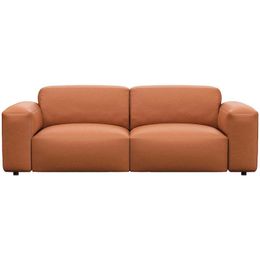 FLEXLUX 2, 5-Sitzer »Lucera Sofa, super bequem durch hochwertigen Sitzaufbau mit Kaltschaum« modern & anschmiegsam, Designsofa Modern Cognac Brown