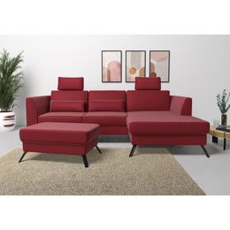 Sit & More sit&more Hocker &raquo;Olsen&laquo; rot 100% Polyester