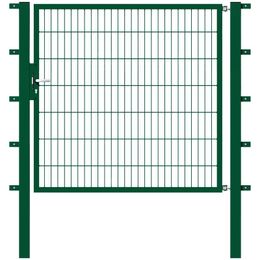 Alberts Zauneinzelt&uuml;r &raquo;Flexo&laquo; 150 cm Breite, in versch. H&ouml;hen gr&uuml;n Stahl