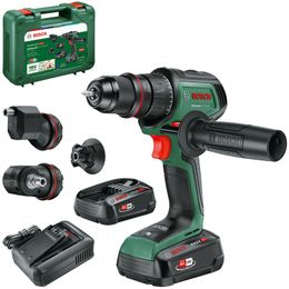 Bosch Home and Garden BOSCH HOME & GARDEN Akku-Bohrschrauber »»AdvancedDrill 18V-80 QuickSnap«« Inkl. 2x Akku PBA 18V 2, 5Ah und Ladegerät blau