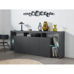 Inosign Sideboard &raquo;Essential&laquo; Breite ca. 220 cm anthrazit matt Ma&szlig;e B/T/H: ca. 220/40/80 cm