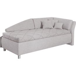 Alina Schlafsofa »Lindsay« Bettkasten, Zierkissen-Set aus: 2 Stk. 40x40cm, 1 Stk. 30x30cm platingrau TMD 19