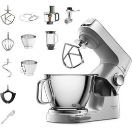 Kenwood Küchenmaschine »Titanium Chef Baker KVC85.594SI« inkl. umfangreiches Zubehör, mit integrierter EasyWeigh Waage silberfarben