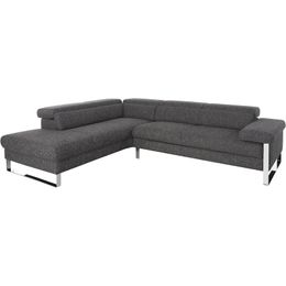 W.Schillig Ecksofa &raquo;finn, toller Sitzkomfort, L-Form, hochwertige Verarbeitungsdetails&laquo; German Design Award 2016, Fu&szlig;gestell Chrom gl&auml;nzend, Breite 
