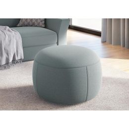 Sit & More sit&more Hocker &raquo;Cadabra&laquo; Rundhocker, Durchmesser Sitzfl&auml;che 64 cm oder 104 cm blau Samtoptik (100% Polyester);Soft clean (98% Polyester, 2% Polyamid)